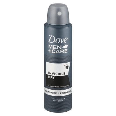 Dove Men + Care Invisible Dry Antiperspirant Deodorant Body Spray 150ml ...