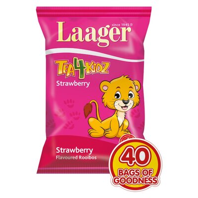 Laager Tea 4 Kids Rooibos & Strawberry 40 Pack | Smart Price Specials ...
