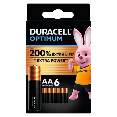 Duracell Optimum Aa Batteries 6 Pack | PnP
