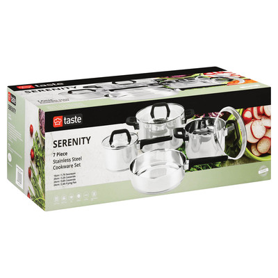 TASTE SERENITY S/S 7PC COOKWARE SET | PnP