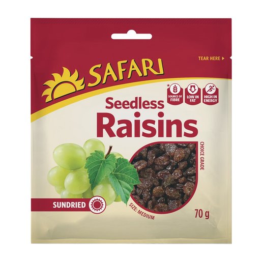 Safari Raisins Dried Fruit Snack Pack 70g | Smart Price Specials | PnP Home
