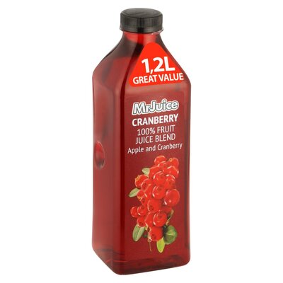 Mr Juice 100% Cranberry Fruit Juice Blend 1.2L | PnP