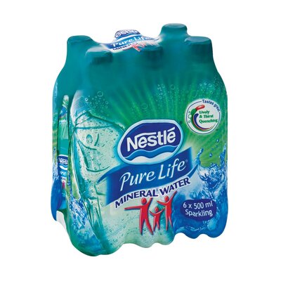 Nestle Pure Life Sparkling Mineral Water 500ml x 6 | PnP