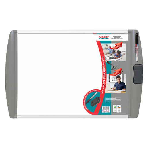 Parrot Slimline Non-Magnetic Whiteboard 600 x 450 mm | Smart Price ...