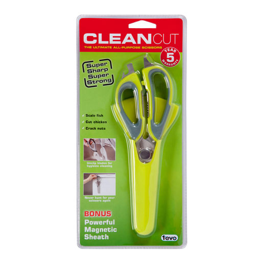 Tevo Clean Cut Green & Grey Scissors | PnP