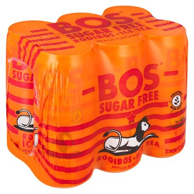 BOS Sugar Free Peach Rooibos Ice Tea 300ml x 6 | PnP