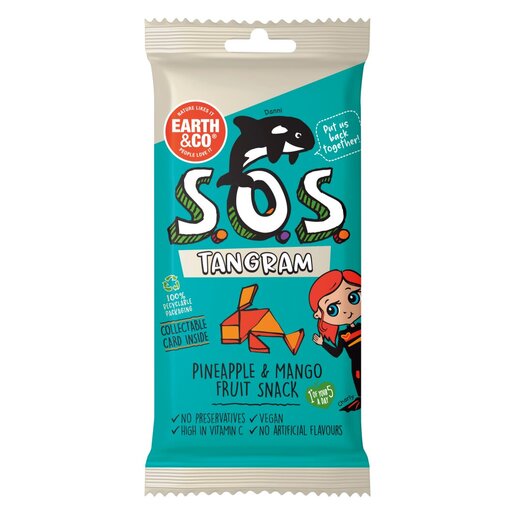 Earth & Co S.O.S. Tangram Pineapple & Mango Fruit Snack 20g | PnP