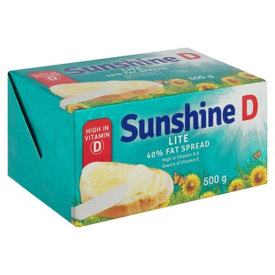 Sunshine D Lite 40% Fat Spread Brick 500g | PnP