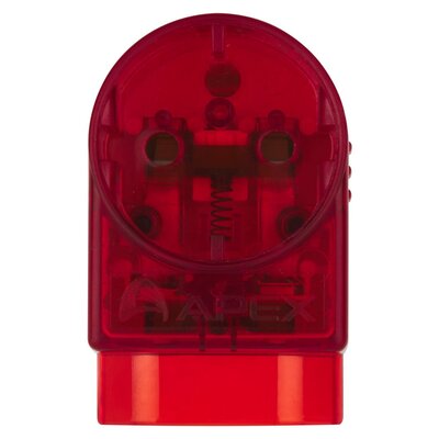 PnP Euro + 16 Amp Round 2 Pin Adaptor Red | PnP
