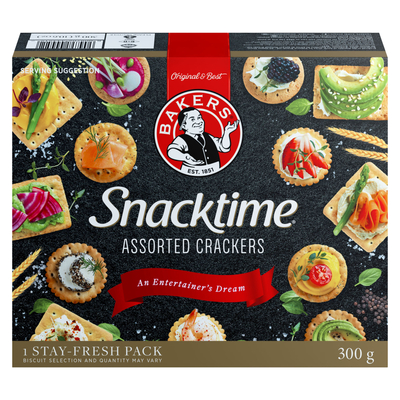 Bakers Snacktime Assorted Crackers 300g | PnP
