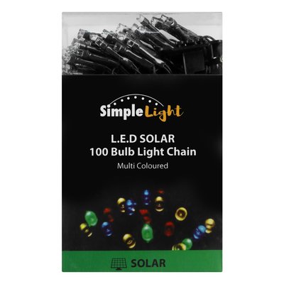 Simple Light 100 Led Solar Bulb Light Chain | Smart Price Specials ...