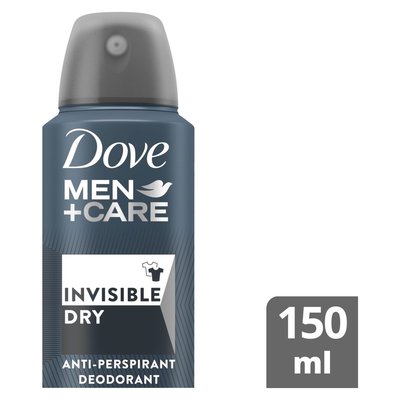 Dove Men + Care Invisible Dry Antiperspirant Deodorant Body Spray 150ml ...