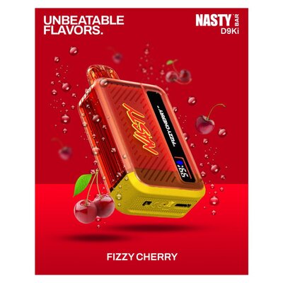 Nasty Fizzy Cherry 5.0% Rechargeable 9000 Puffs Disposable Vape | PnP