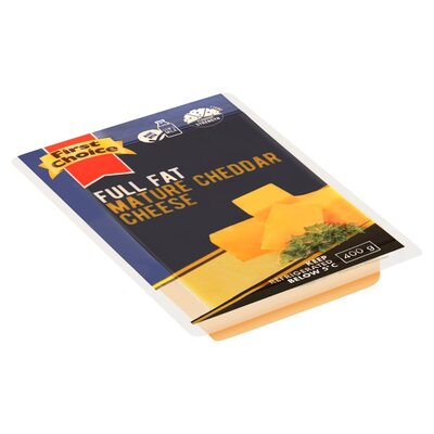 First Choice Full Fat Mature Cheddar Cheese 400g | PnP