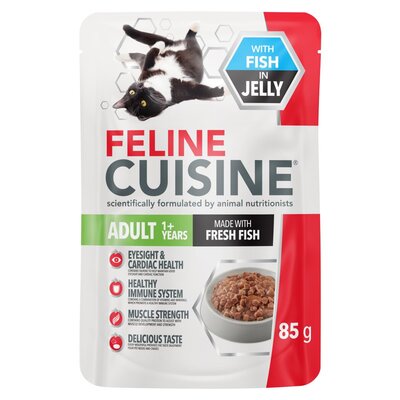 Feline Cuisine Fish in Jelly Adult Wet Cat Food 85g | PnP