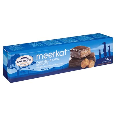 Cape Cookies Meerkat Caramel & Choc Biscuits 200g | PnP