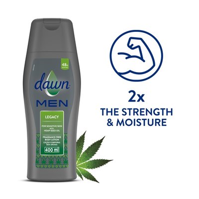 Dawn Men Legacy Fragrance Free Body Lotion for Sensitive Skin 400ml | PnP