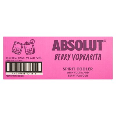 Absolut Berry Vodkarita Spirit Cooler 24 x 300ml | PnP