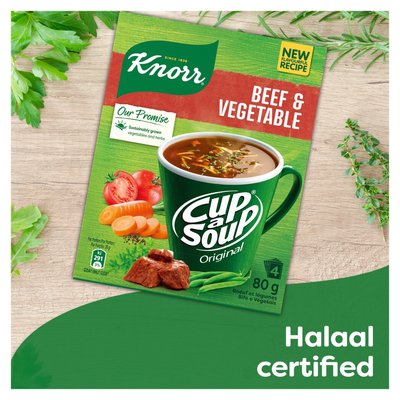 Knorr Cup-A-Soup Beef & Vegetable Instant Soup 4 x 20g | PnP