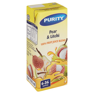 Purity Pear & Litchi Baby Juice 200ml | PnP