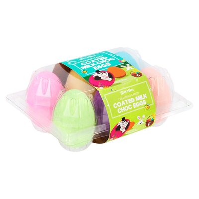 PnP Coloured Hollow Chocolate Eggs 6 Pack | PnP