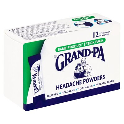 Grand-pa Headache Powder Regular Stick Pack 12s | Smart Price Specials ...