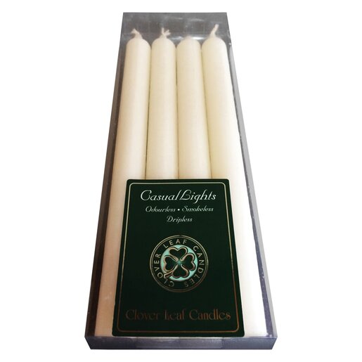 Clover Leaf White Casual Candle Lights 4s | PnP