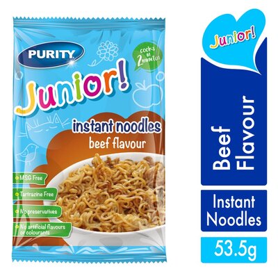 Purity Junior Instant Noodles Beef Flavour 53.5g | PnP