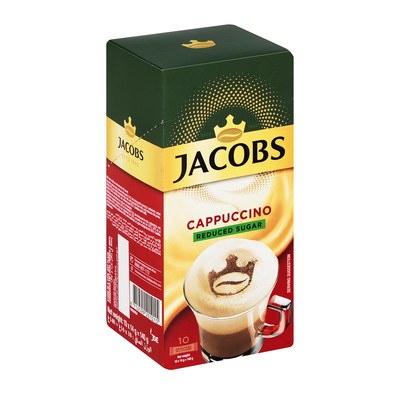 Jacobs Cappuccino Reduced Sugar 10 x 14g | PnP