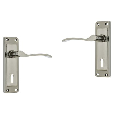 Fort Knox 2-Lever No.6 Lady Star Satin Black Nickle Lockset | PnP