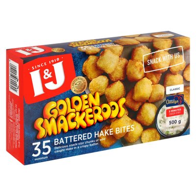 I&J Golden Smackeroos Battered Hake Bite 500g | Smart Price Specials ...