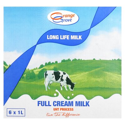 Orange Grove Uht Full Cream Milk 6 x 1L | PnP