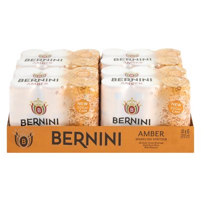 Bernini Amber Can 24 x 300ml | PnP