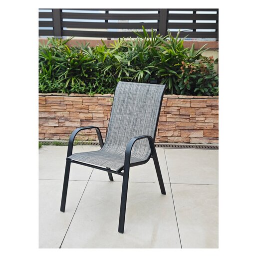 Topaz Textilene Chair Grey 54 X 70 X 90cm | PnP