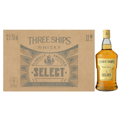 Three Ships Premium Select Whisky 750ml x 12 | PnP