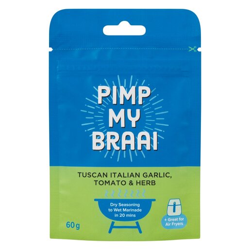 Pimp My Braai Italian Garlic Tomato & Herb Rub 60g | PnP