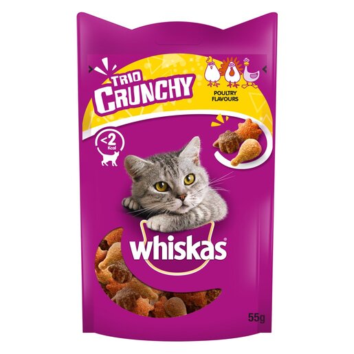 Whiskas Trio Crunch Cat Treat Doy 55g x 1272 | PnP