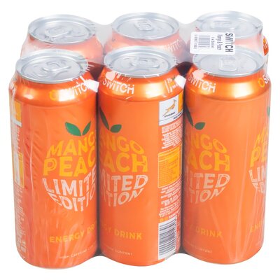 Switch Mango & Peach Energy Drink 6 x 500ml | PnP