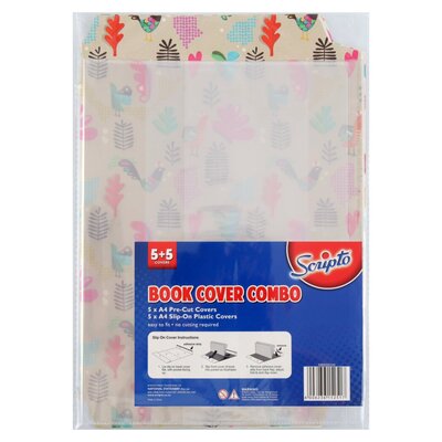 Scripto A4 Book Cover COMBO & A4 Slip Covers 5 Pack | Smart Price ...