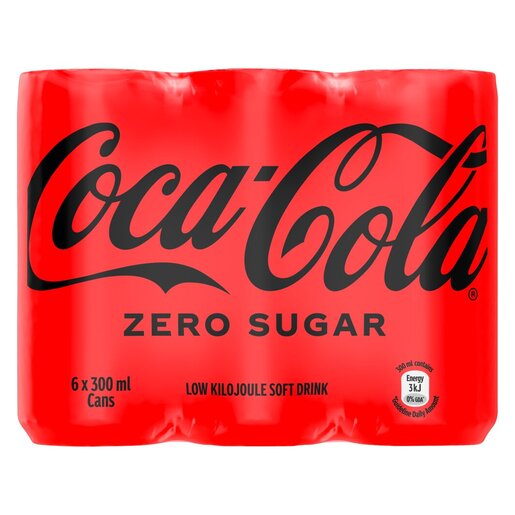 Coca-Cola Zero Can 6 x 300ml | PnP
