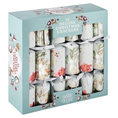 Santa's Village Assorted Deluxe Christmas Crackers 12 Pack | Smart ...