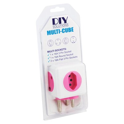 Diy Pink Adaptor Cube Plug | PnP