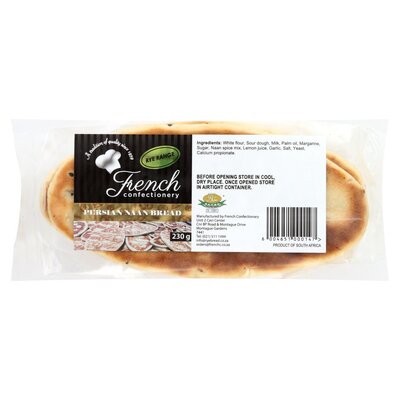 French Confectionery Naan Bread 230g | PnP