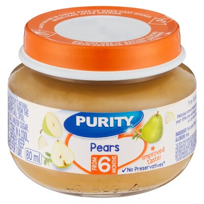 Purity 1st Food Pears 80ml | PnP