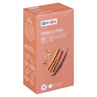 PnP Vanilla Chai Tea 20 Pack | PnP