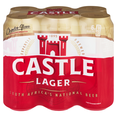 Castle Lager Local Beer 6 x 500ml | Smart Price Specials | PnP Home