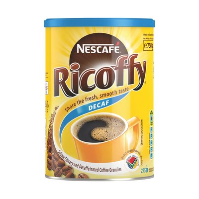 Nestle Ricoffy Decaffeinated Instant Coffee 750g | PnP