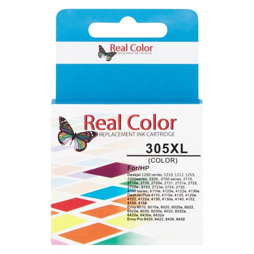 Real Colour Compatible HP 305XL Tri Colour Ink Cartridge | PnP