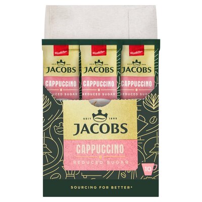 Jacobs Reduced Sugar Instant Cappuccino Stick 10 x 11.1g | PnP