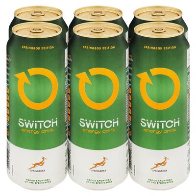 Switch Springbok Sugar Free Energy Drink 6 x 500ml | PnP